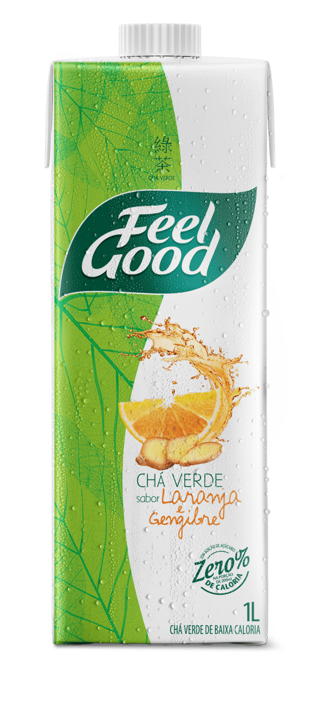 Chá Verde Sabor Laranja e Gengibre - Feel Good